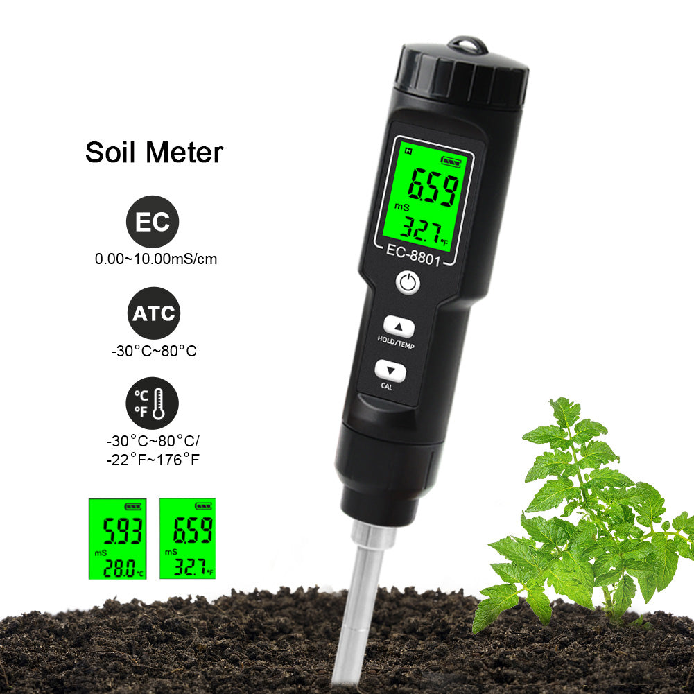 Soil EC Meter Conductivity Tester – Yieryi Meter